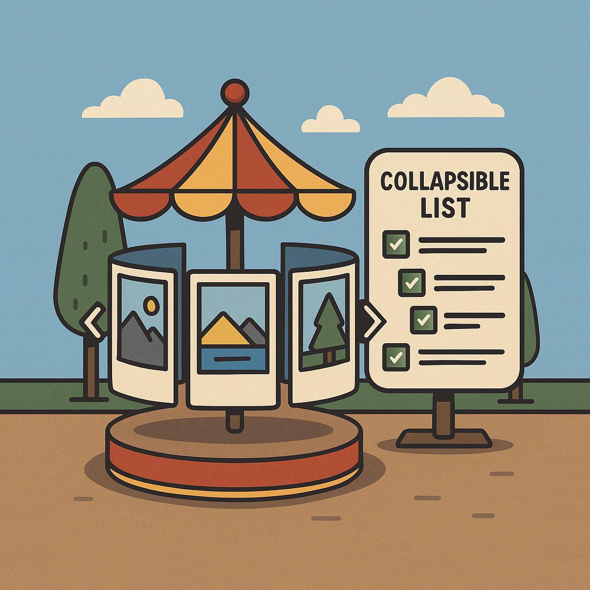 New in Slab: Image carousels and collapsible lists - Knock Down Silos ...